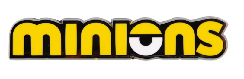 Universal Studios Despicable Me Minions Logo Pin New With Card – I Love Characters