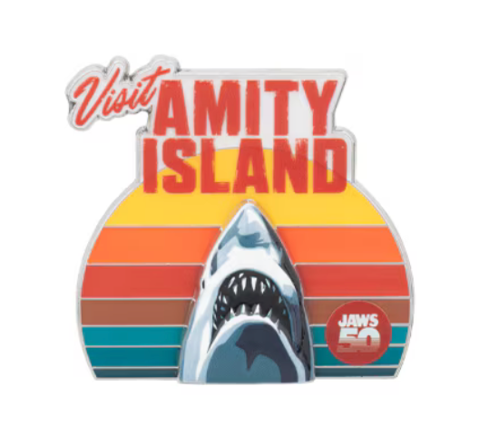 Universal Studios Jaws 50th Anniversary Amity Island 3D Pin New With C ...