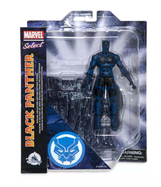 Disney Parks Black Panther (Comic Colors) Action Figure Marvel New Wit ...