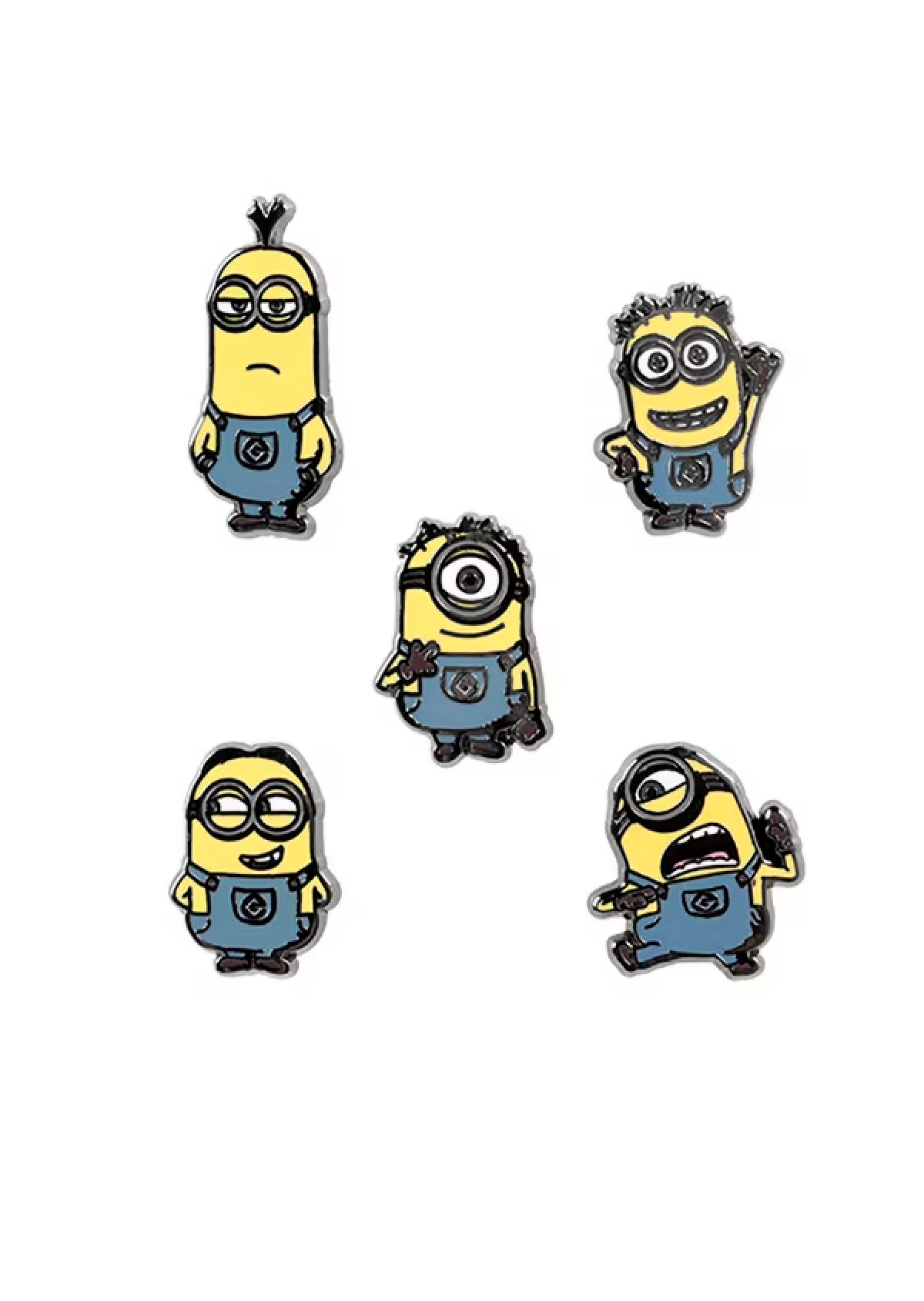 Universal Studios Despicable Me Minion Mini Pin Set of 5 New With Card ...