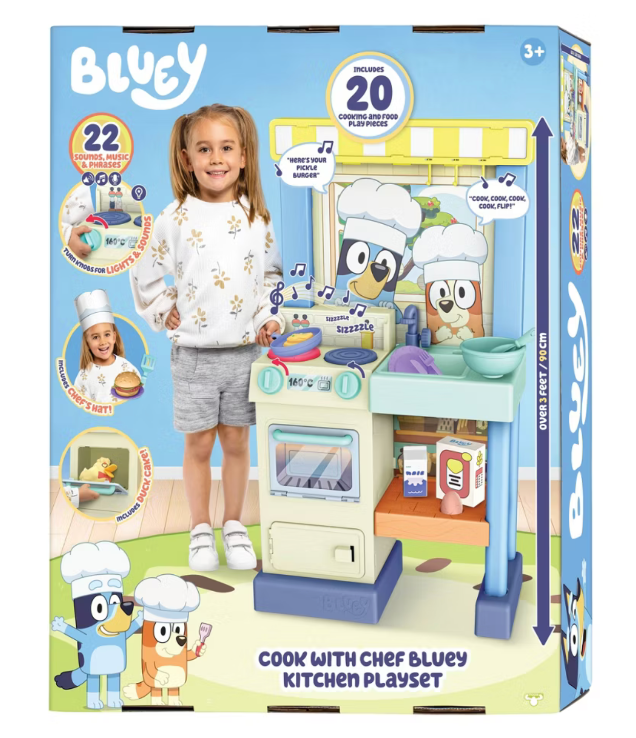Disney Bluey Cook With Chef Bluey Kitchen Playset New With Tag – I Love ...