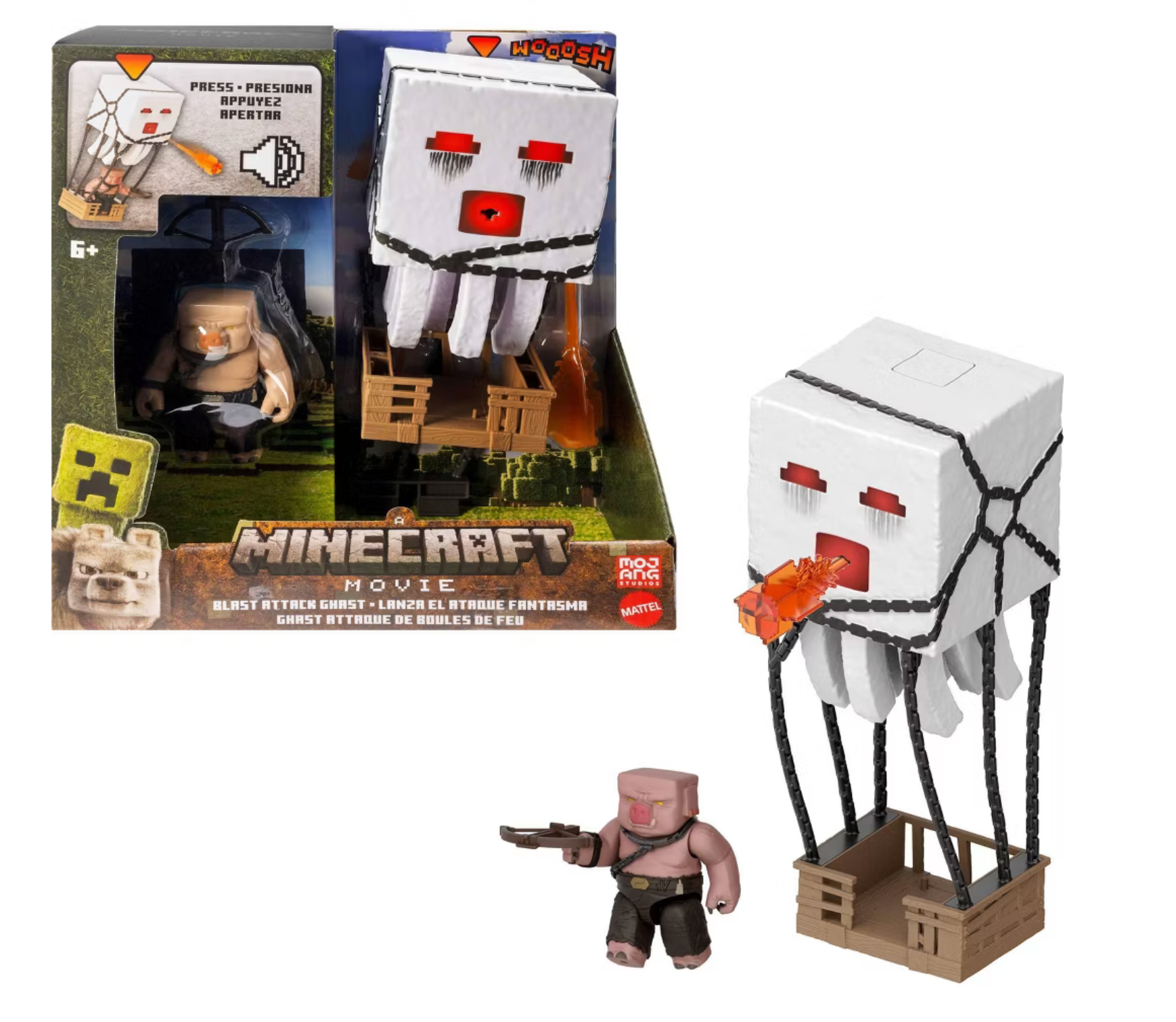 Minecraft Blast Attack Ghast Action Figure Set Toy New With Tag – I ...
