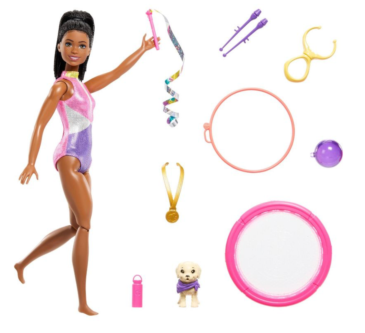 Barbie "Brooklyn" Gymnast Doll & Playset with Fashion Doll Toy New wit ...