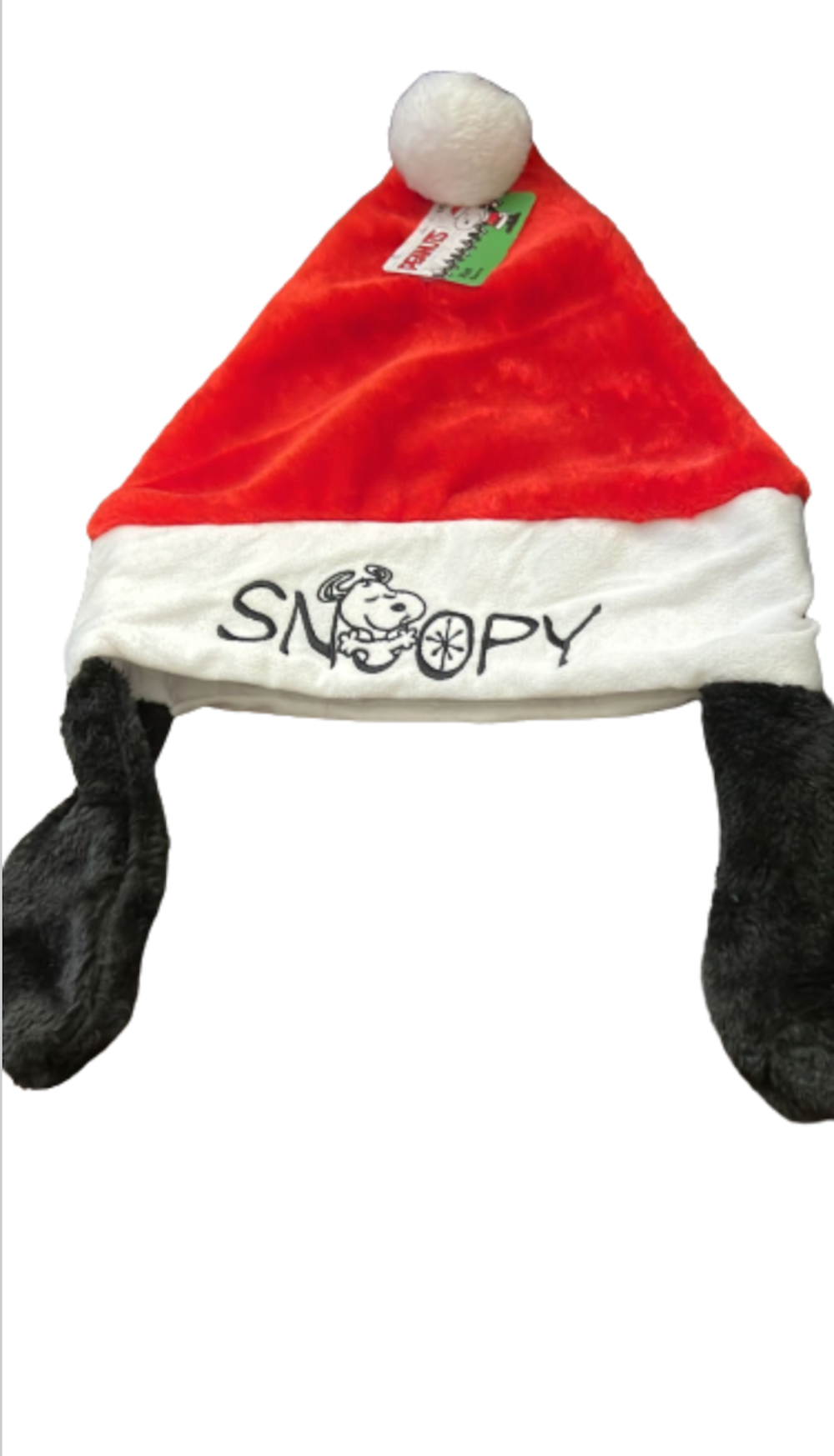 Peanuts Snoopy Ears Santa Holiday Christmas Hat New with Tag – I Love ...