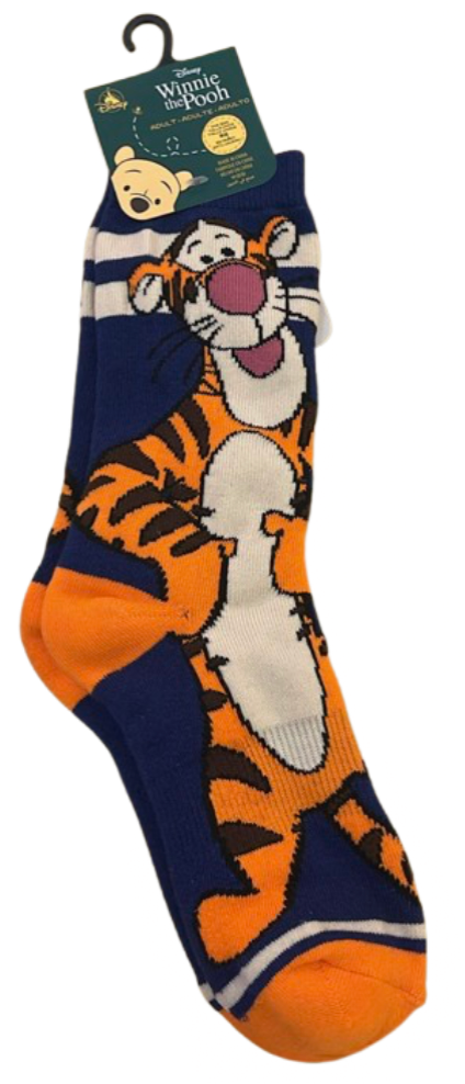 Disney Parks Winnie the Pooh Friends Tigger Socks For Adult New with T ...