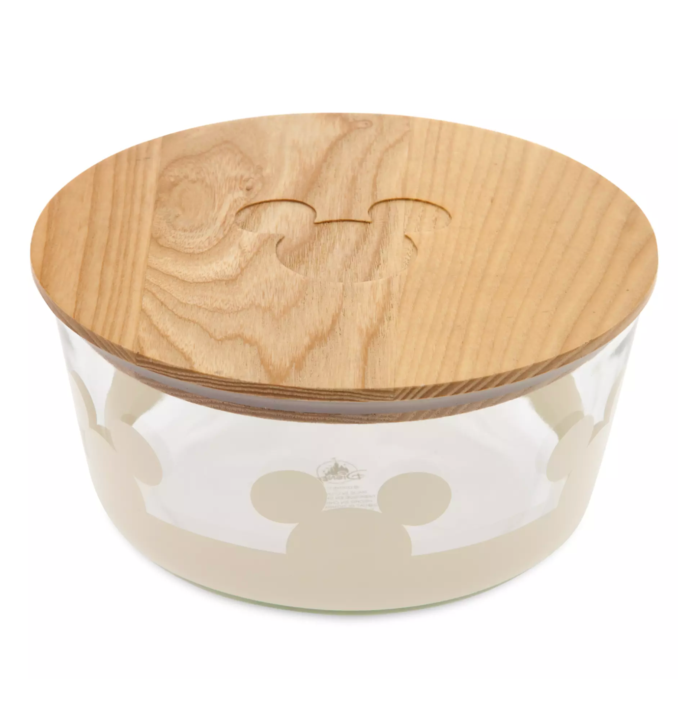 Disney Parks Home Collection Mickey Icon Glass Food Storage Container ...