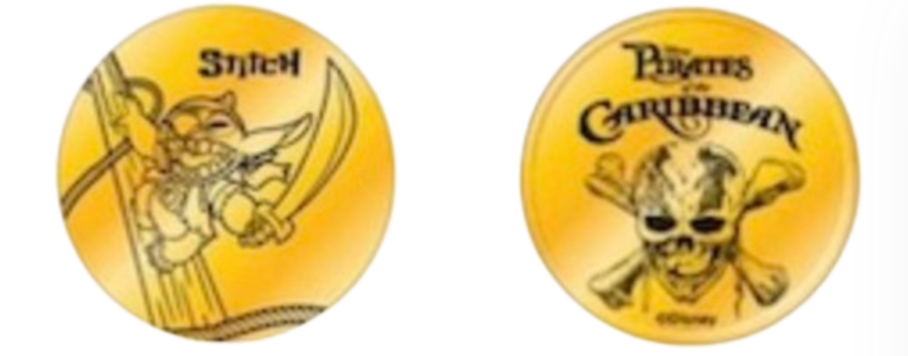 Disney Magic Kingdom Pirates of the Caribbean Stitch Collectible Medal ...