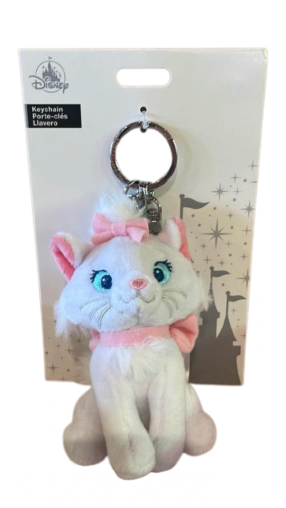 Disney Parks The Aristocats Marie Plush Keychain With Pink Bow Charm N ...