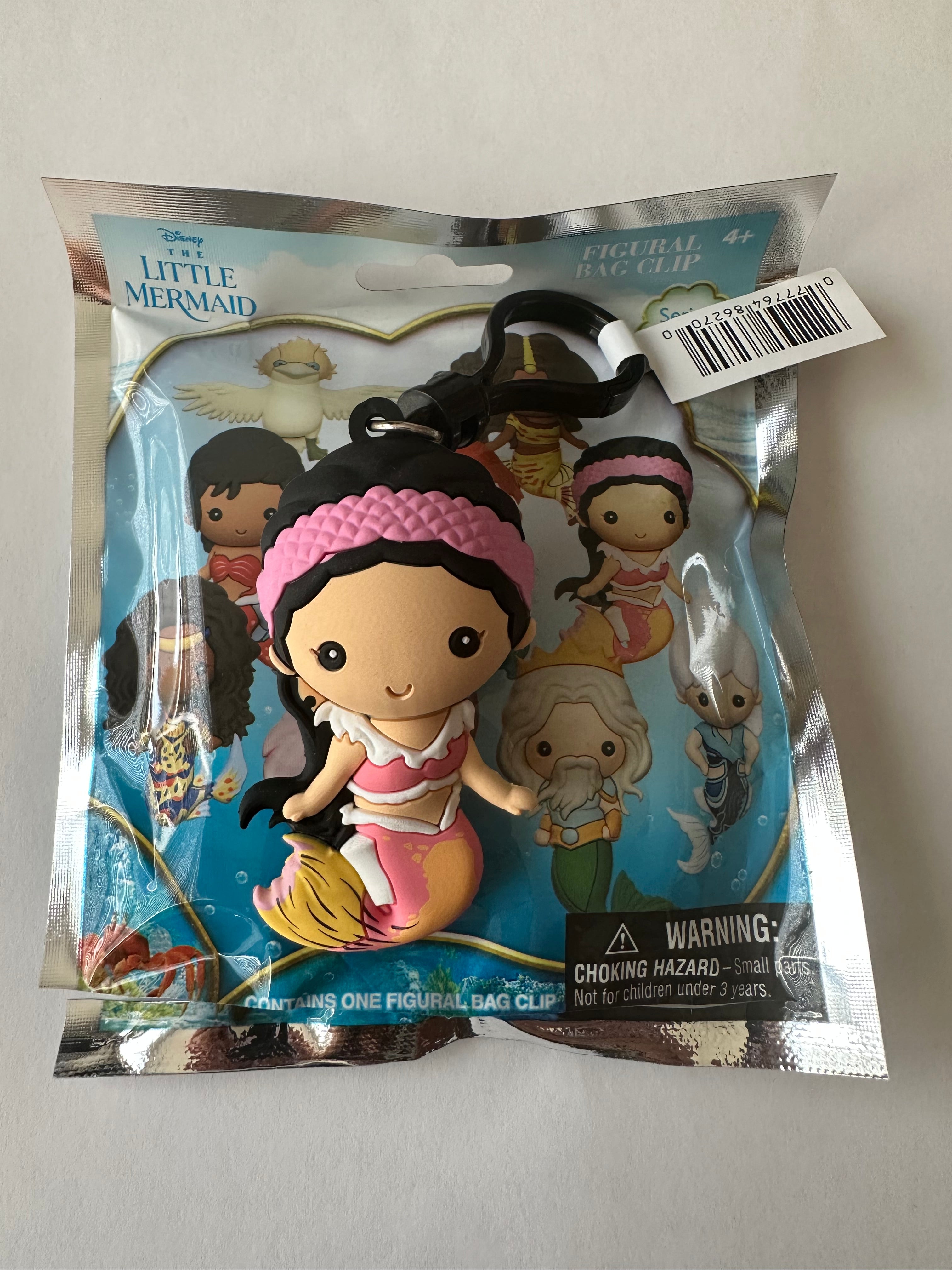 Disney The Little Mermaid Live Action Mala Figural Bag Clip New with T ...