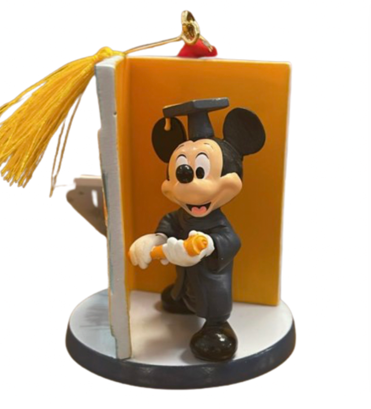Disney Parks Mickey Mouse Grad Graduation Christmas Ornament New with ...