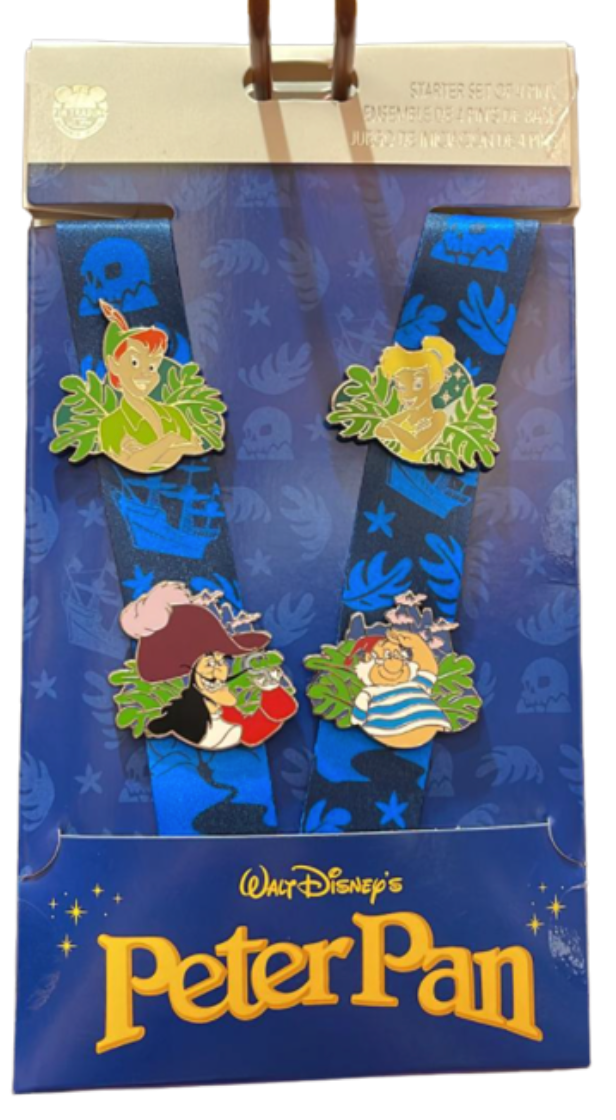 Disney Parks Walt Disney Peter Pan Pin Trading Starter Set New with Ta ...