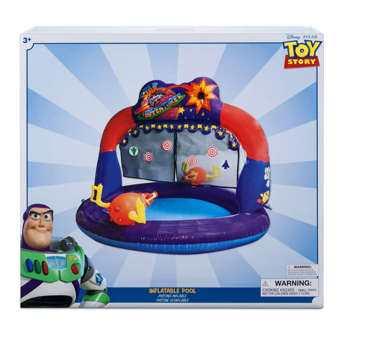Disney Toy Story 4 Summer Splash Inflatable Pool with Arch New with Bo ...