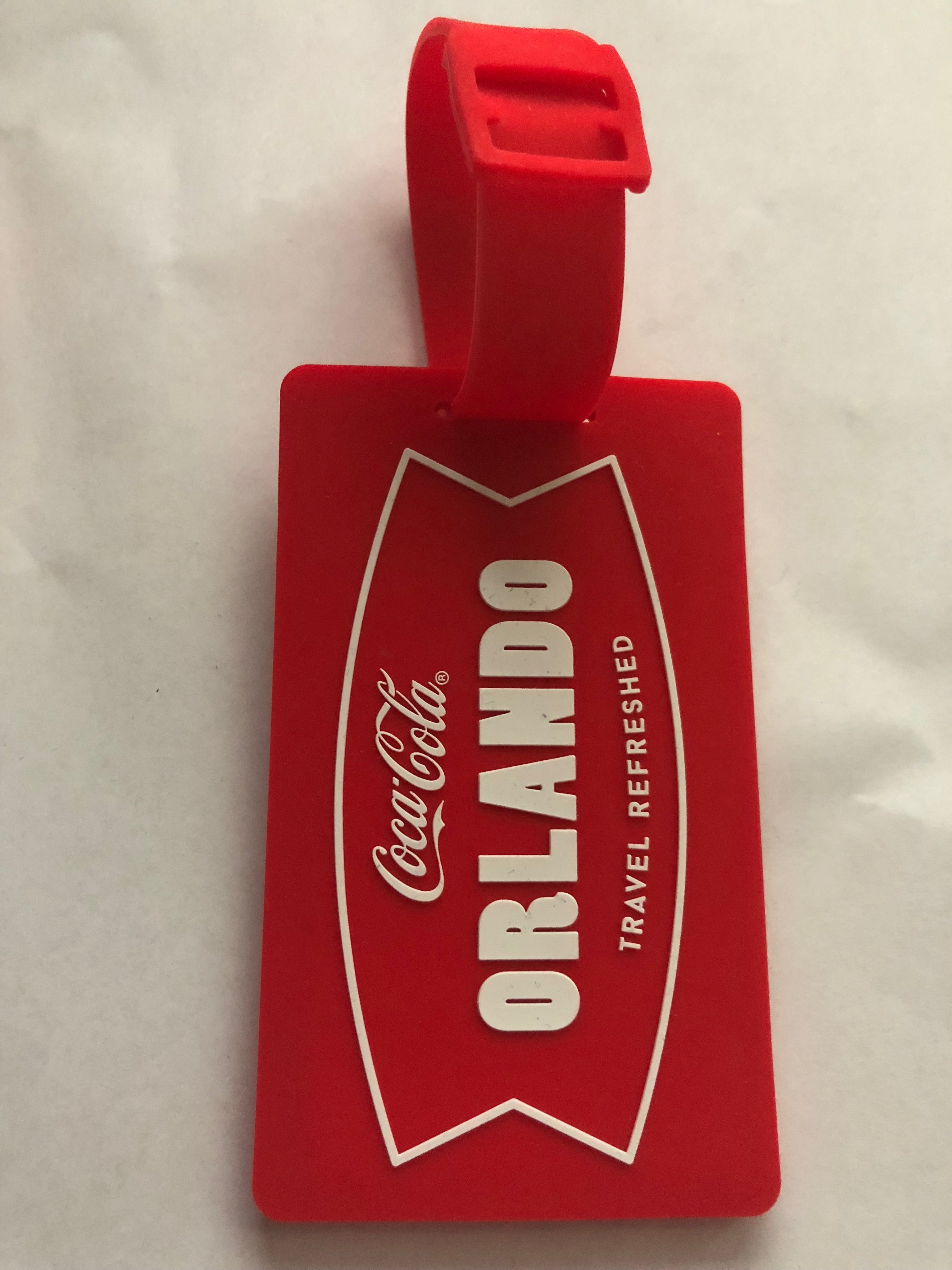 Authentic Coca Cola Coke Orlando Travel Refreshed Red Luggage Tag New ...