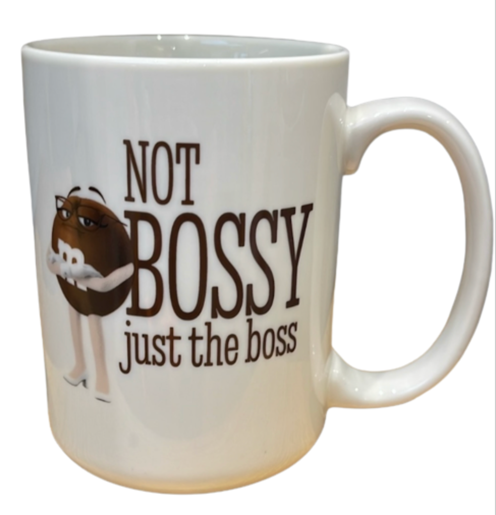 M&M's World Brown Character Not Bossy Just the Boss Verbal Coffee Mug ...